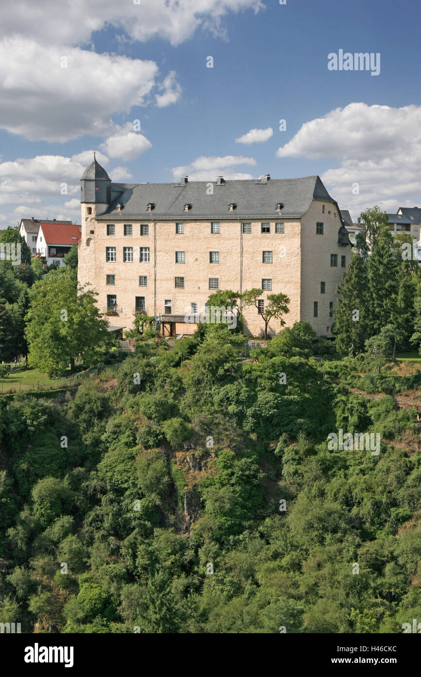 Germany, Hessen, Runkel in the Lahn, castle Schadeck, castle, castle ...