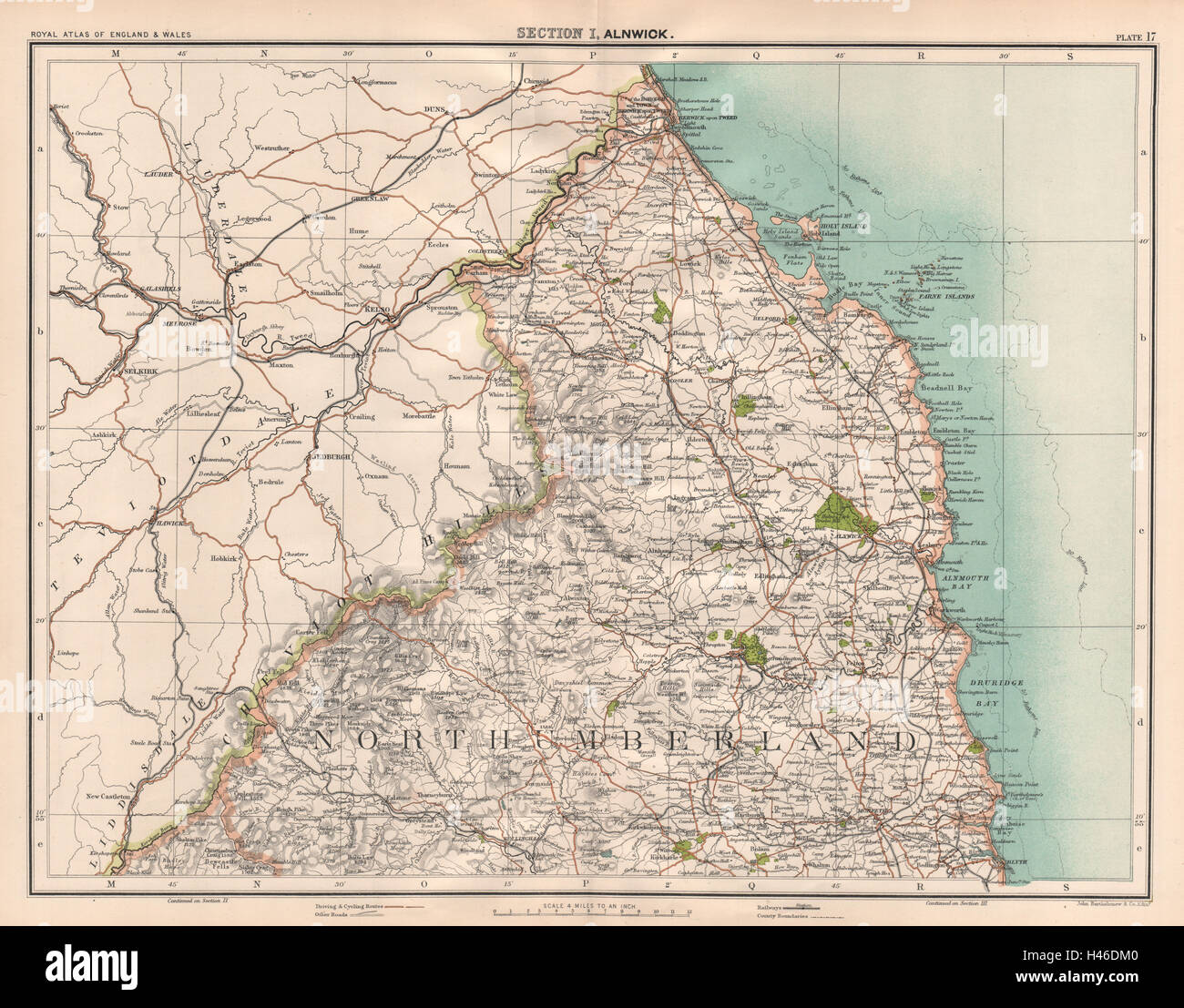 Map of blyth hi-res stock photography and images - Alamy