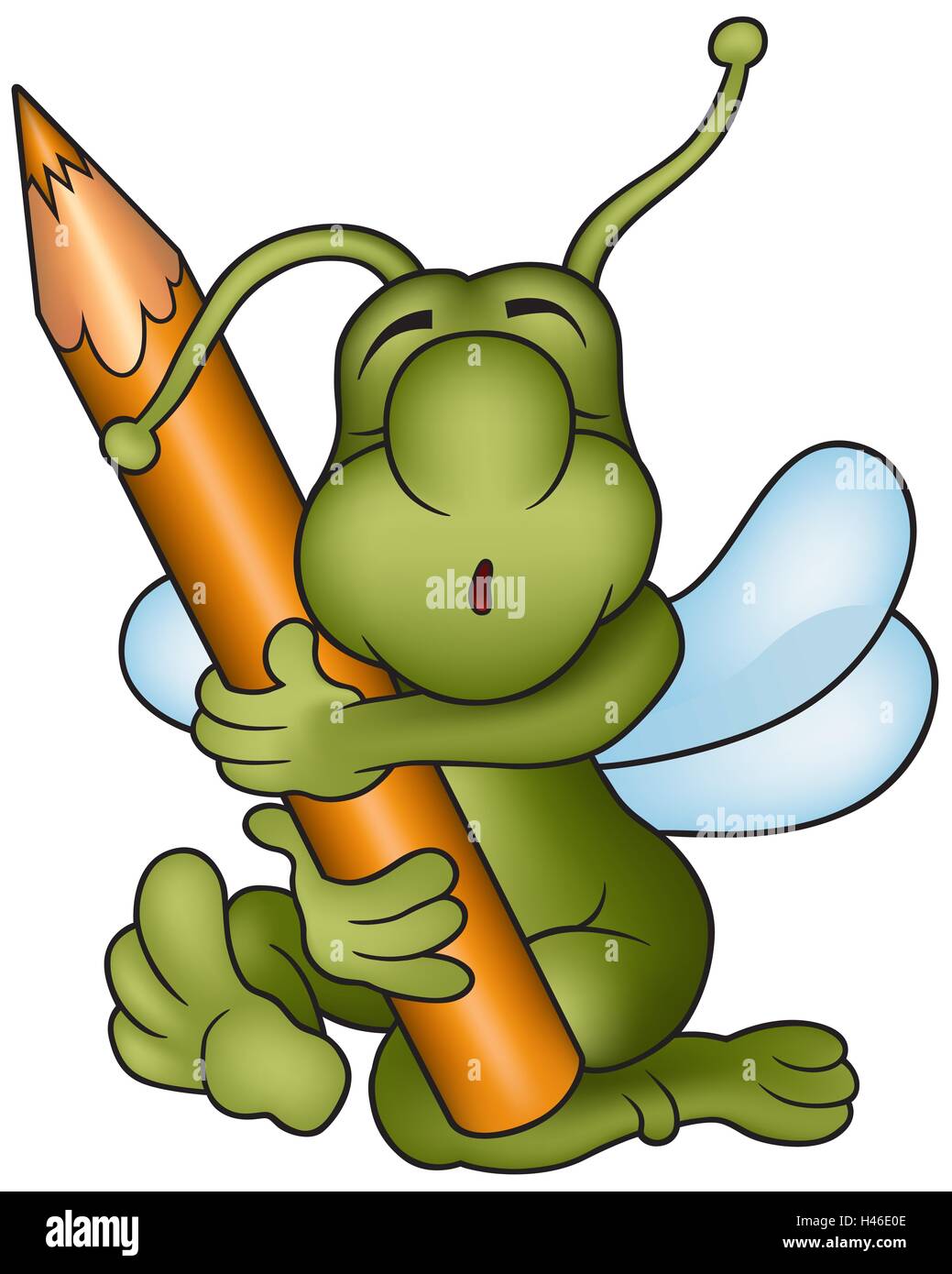Bug and pencil Stock Vector Images - Alamy