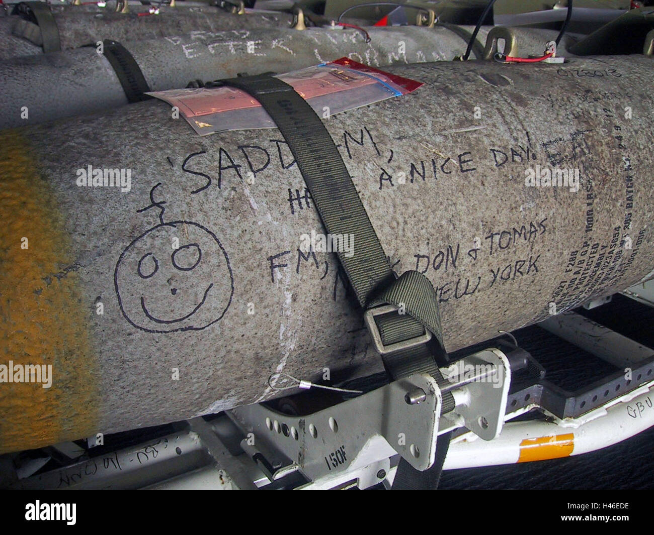 24th March 2003 Operation Iraqi Freedom: a personal message on a Mark ...