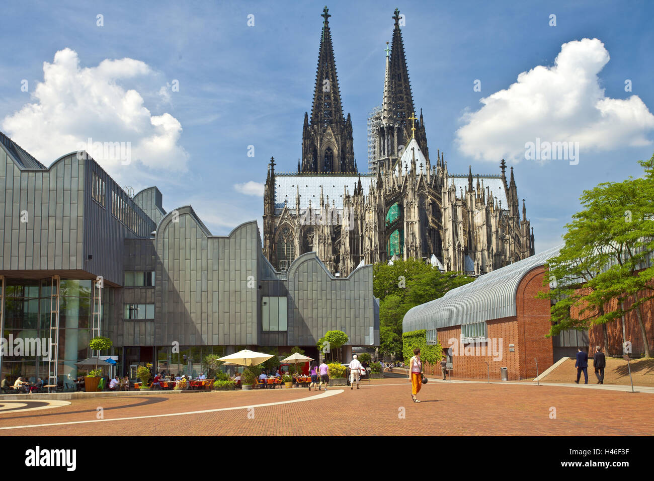 Germany, North Rhine-Westphalia, Cologne, cathedral, back, north side ...