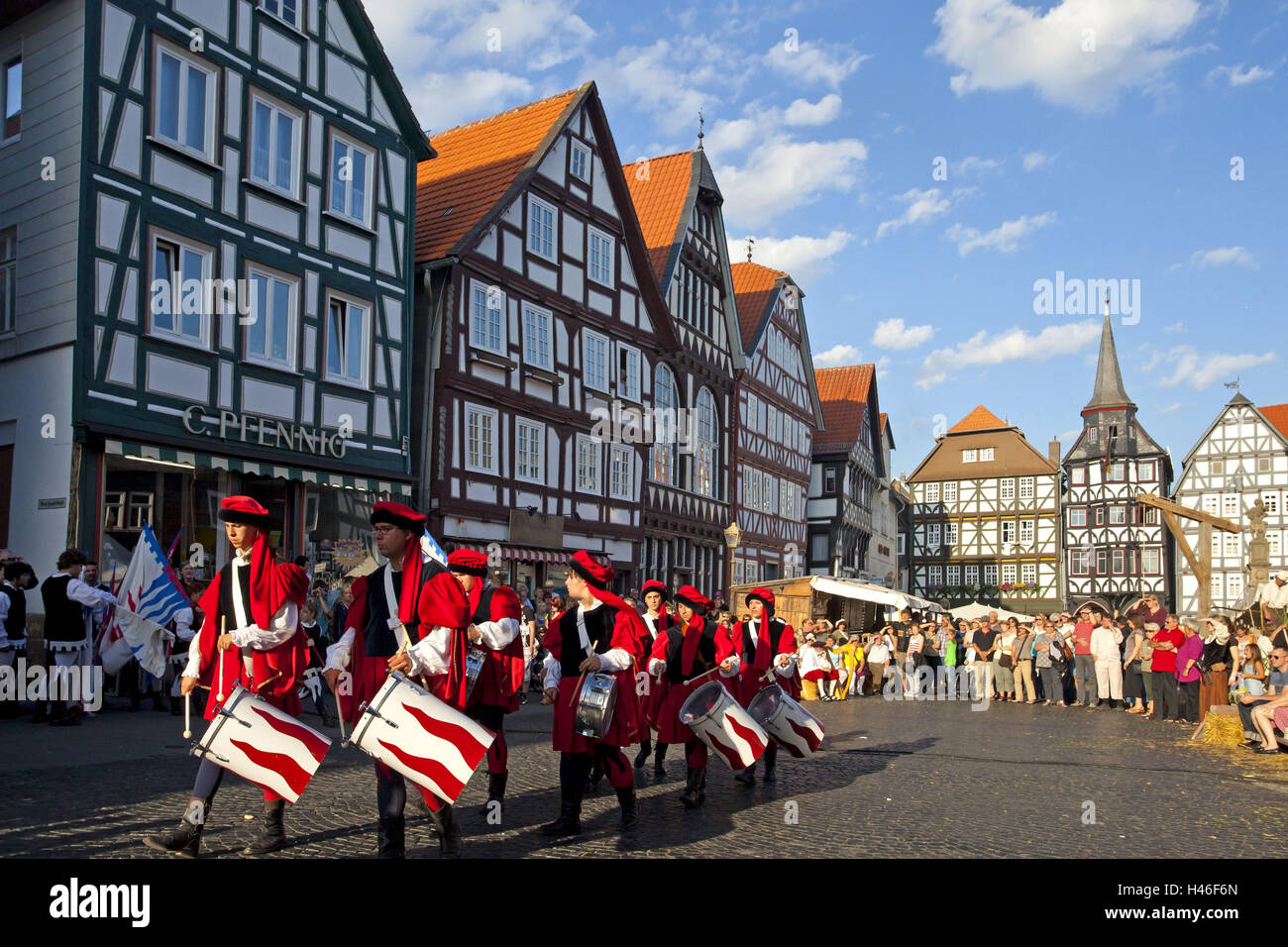 Germany, Hessen, Northern Hessen, Fritzlar, historical old town ...