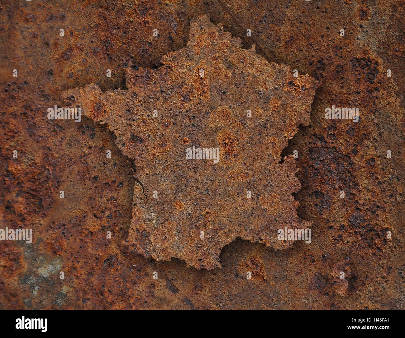 Rusted map hi-res stock photography and images - Alamy