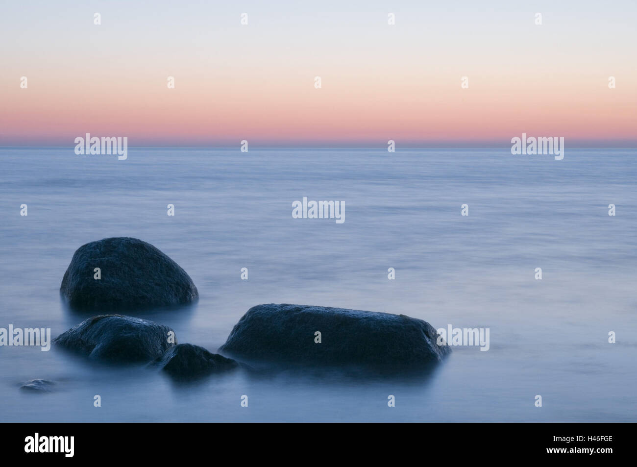 Germany, Mecklenburg-Western Pomerania, island Hiddensee, sea, rocks ...