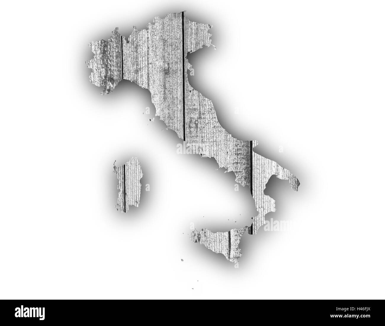 Italy map outline Black and White Stock Photos & Images - Alamy