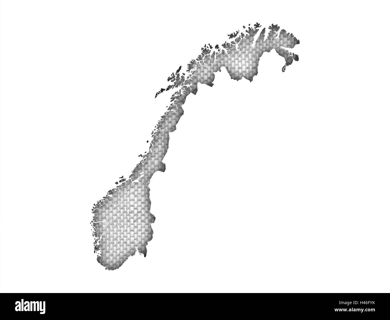 Outline map of norway hi-res stock photography and images - Alamy
