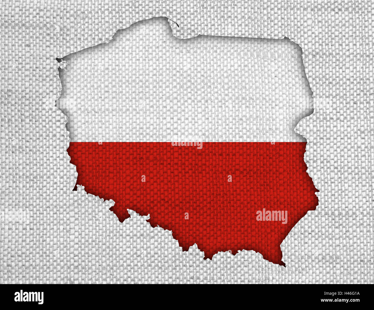 Map and flag of Poland Stock Photo - Alamy