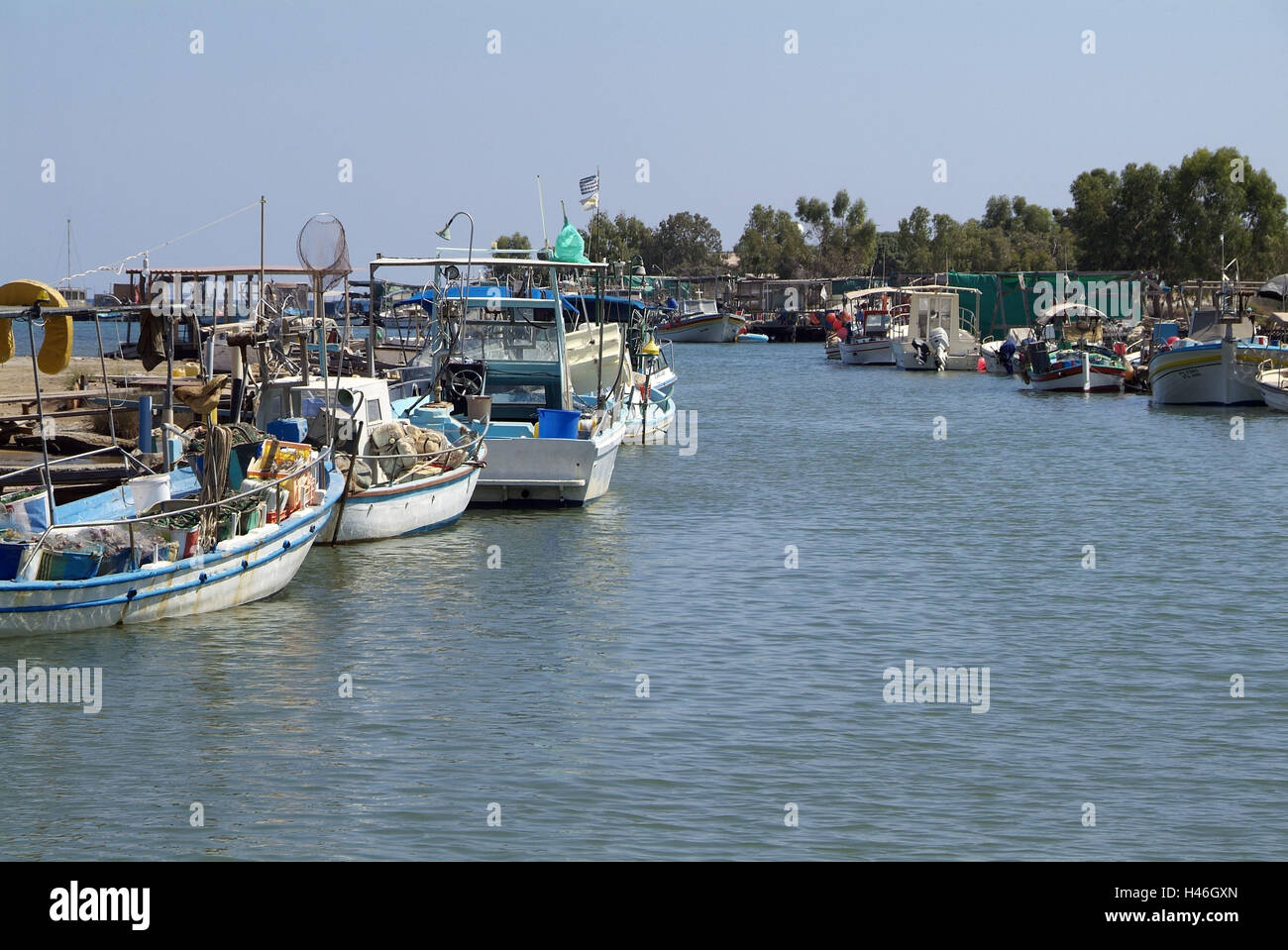 Cyprus, Greek part, Potamos, fishing harbour Stock Photo - Alamy
