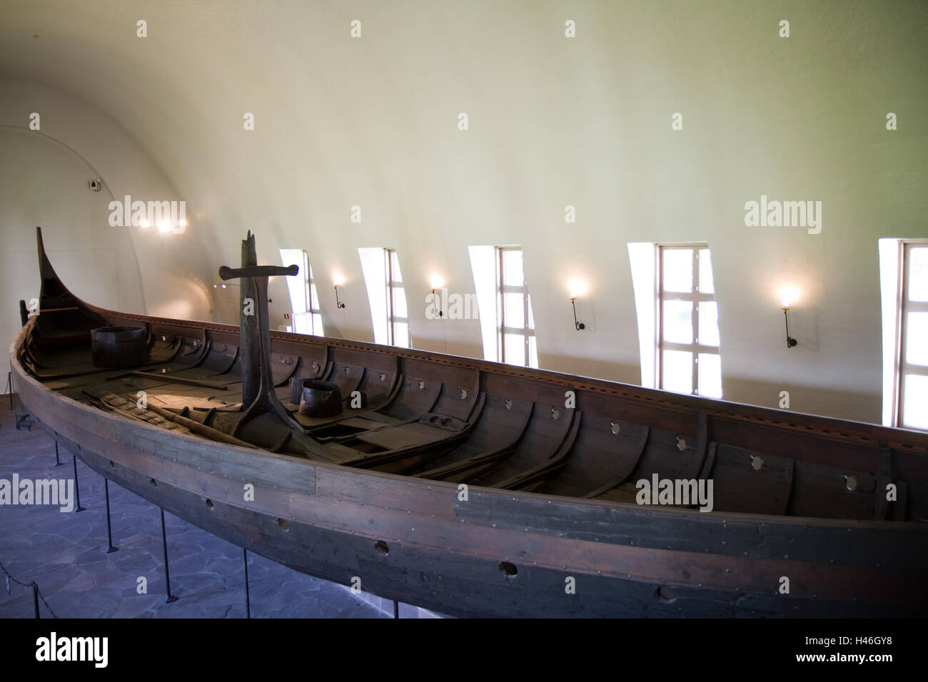 viking boats in the oslo museum Stock Photo - Alamy