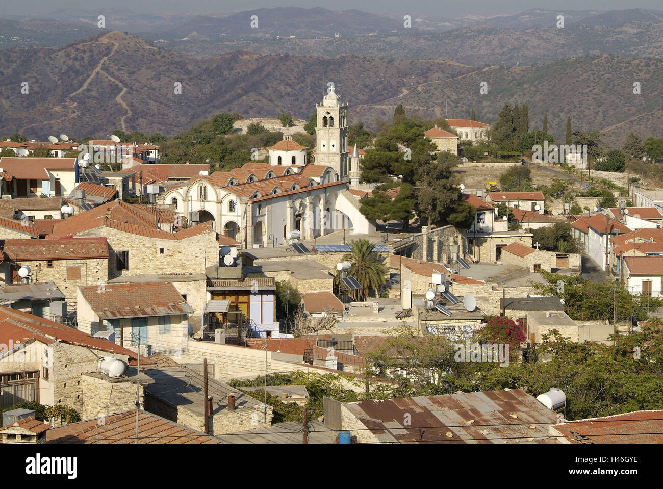 Cyprus, Greek part, mountain village, Pano Lefkara, Troodos mountains ...