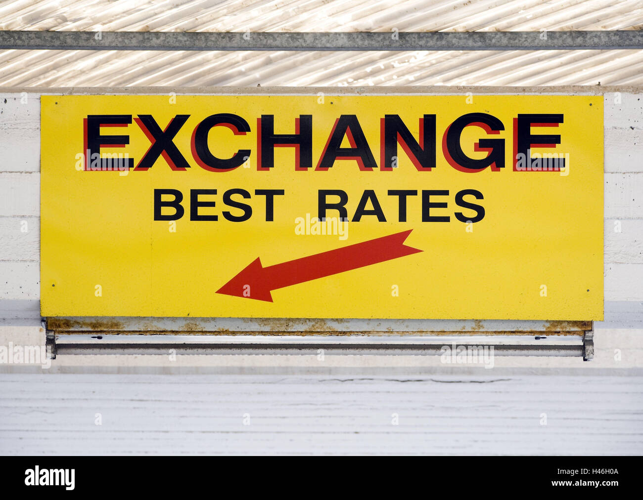 Cyprus, Pafos, sign, currency exchange Stock Photo - Alamy