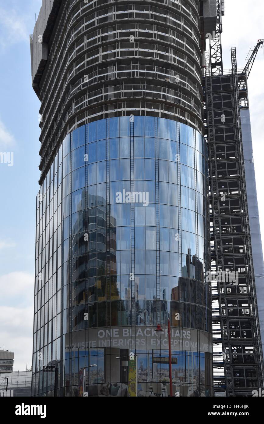 reflections in glass tower Stock Photo - Alamy
