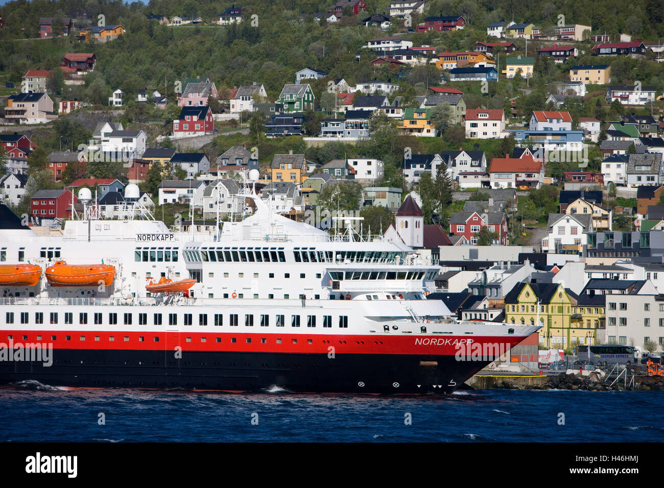 Norway, northern country, Vesteralen, Vogs fjord, Harstad, Hurtigruten ...