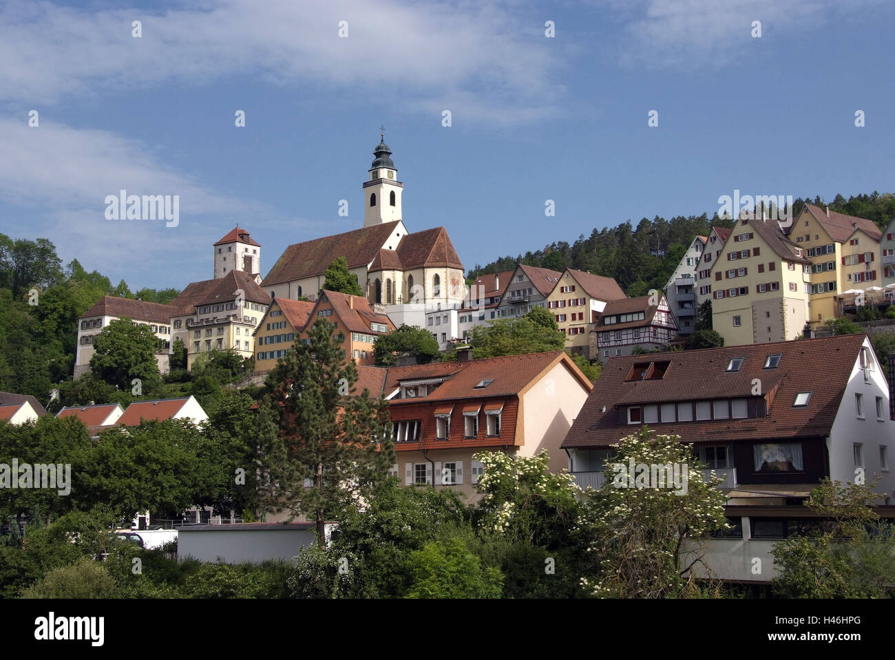 Germany, Baden-Württemberg, Horb on the Neckar, old town Stock Photo ...