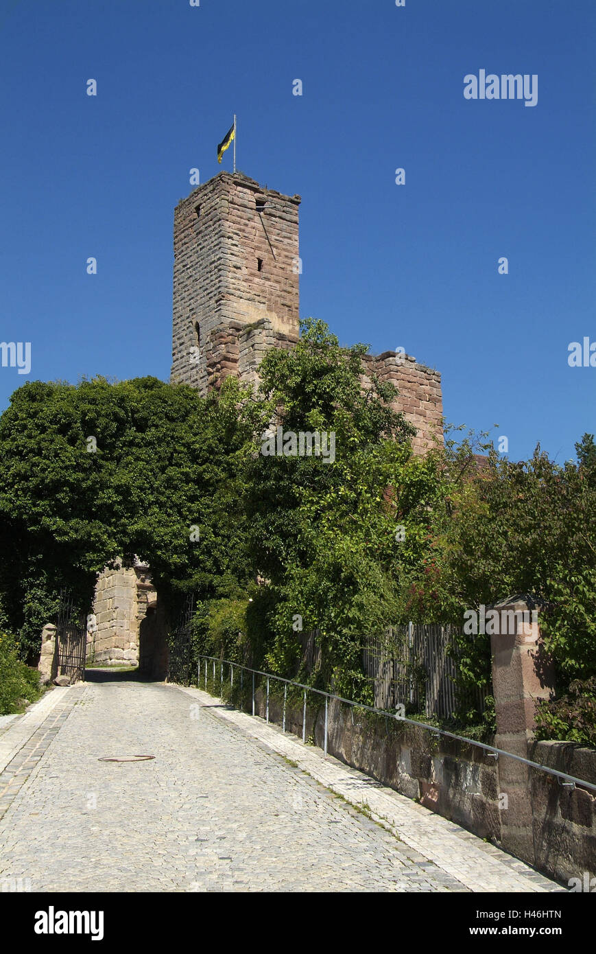Germany, Bavaria, Central Franconia, Hilpoltstein, castle ruin Stock ...