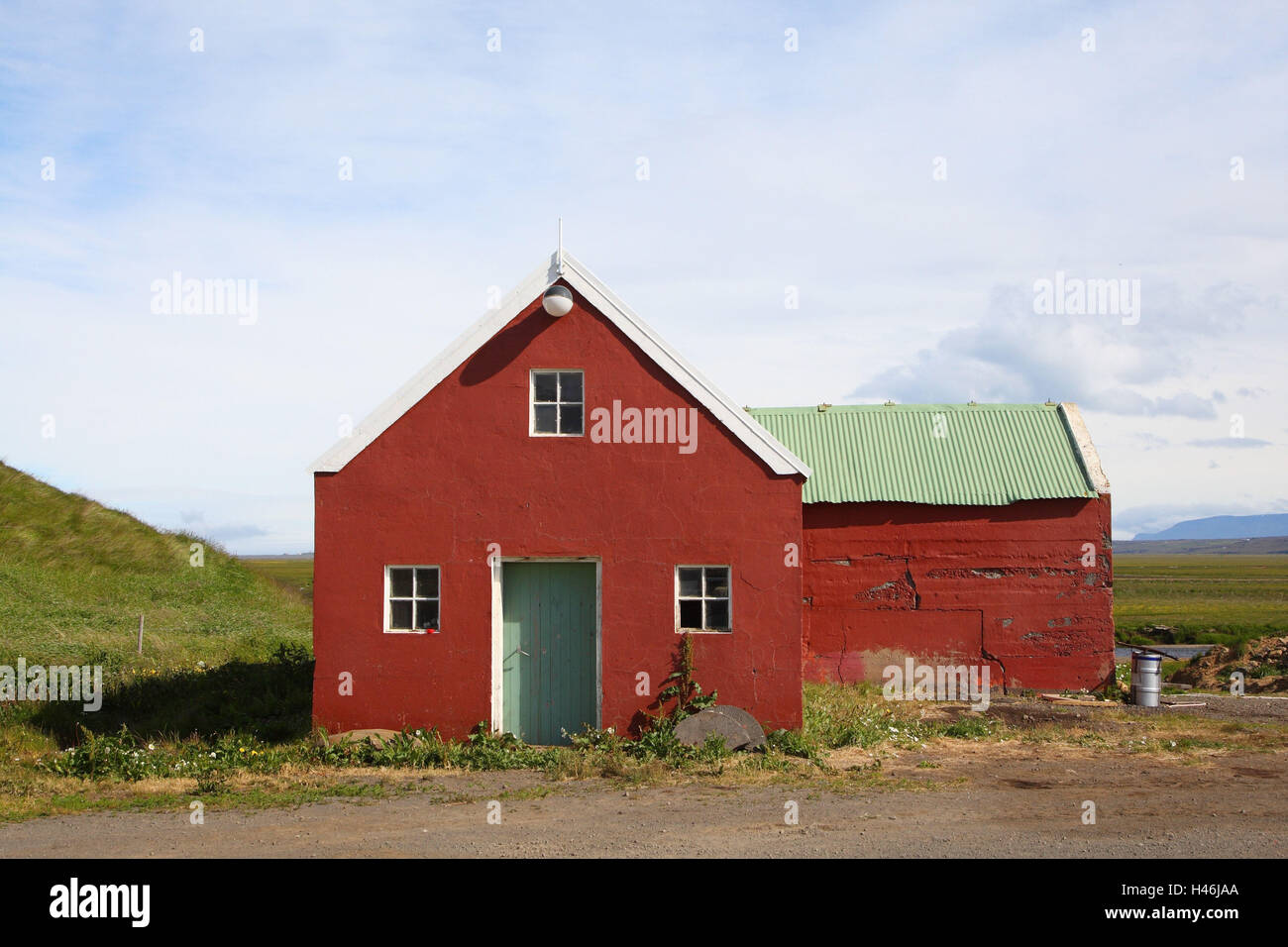Farmhouse, old, Iceland Stock Photo - Alamy