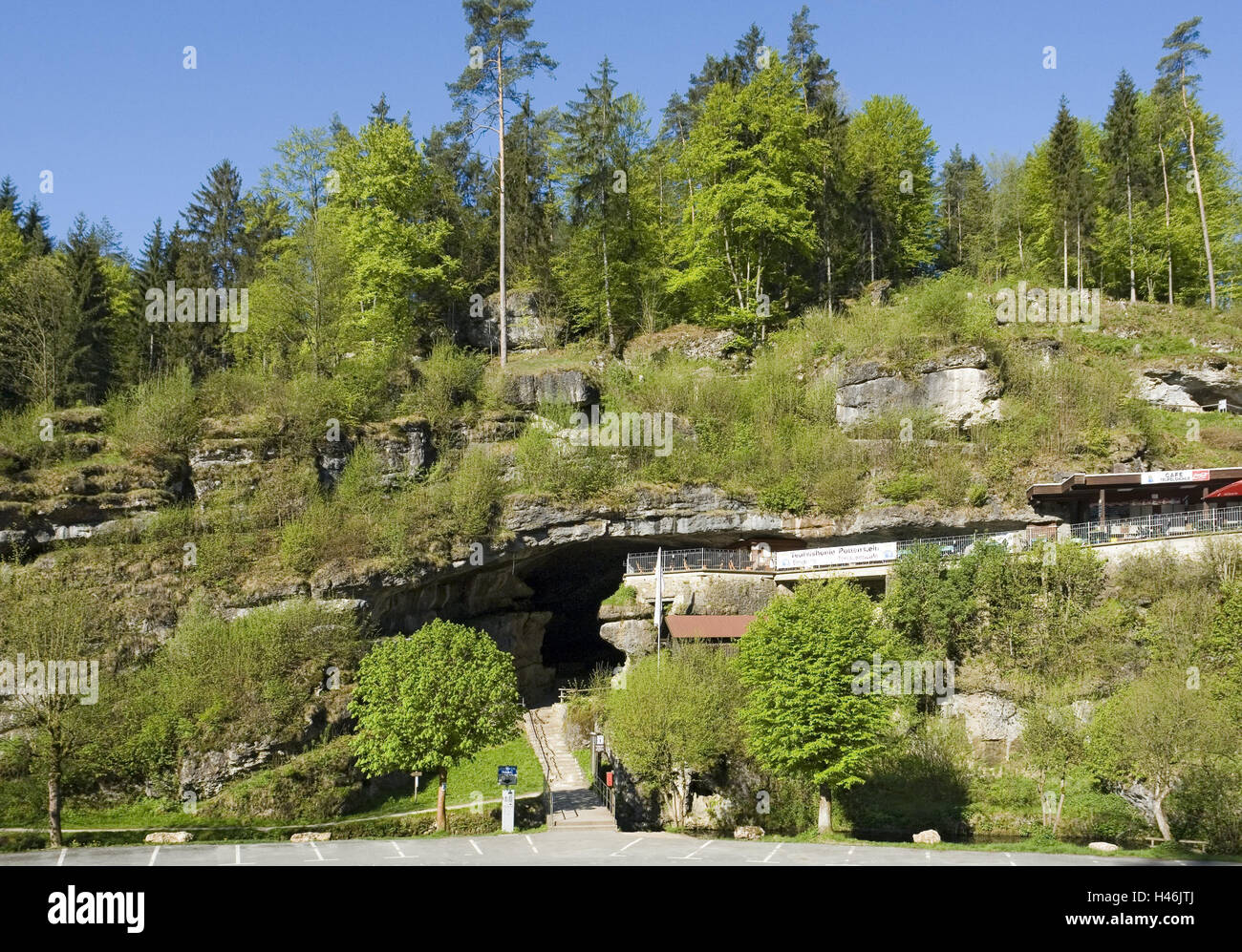 Germany, Bavaria, Pottenstein, devil's pit, pit input, nobody ...