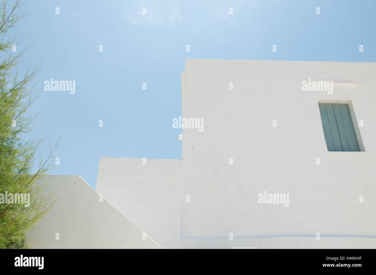 House front, Artemonas, island Sifnos, the Cyclades, Greece Stock Photo ...