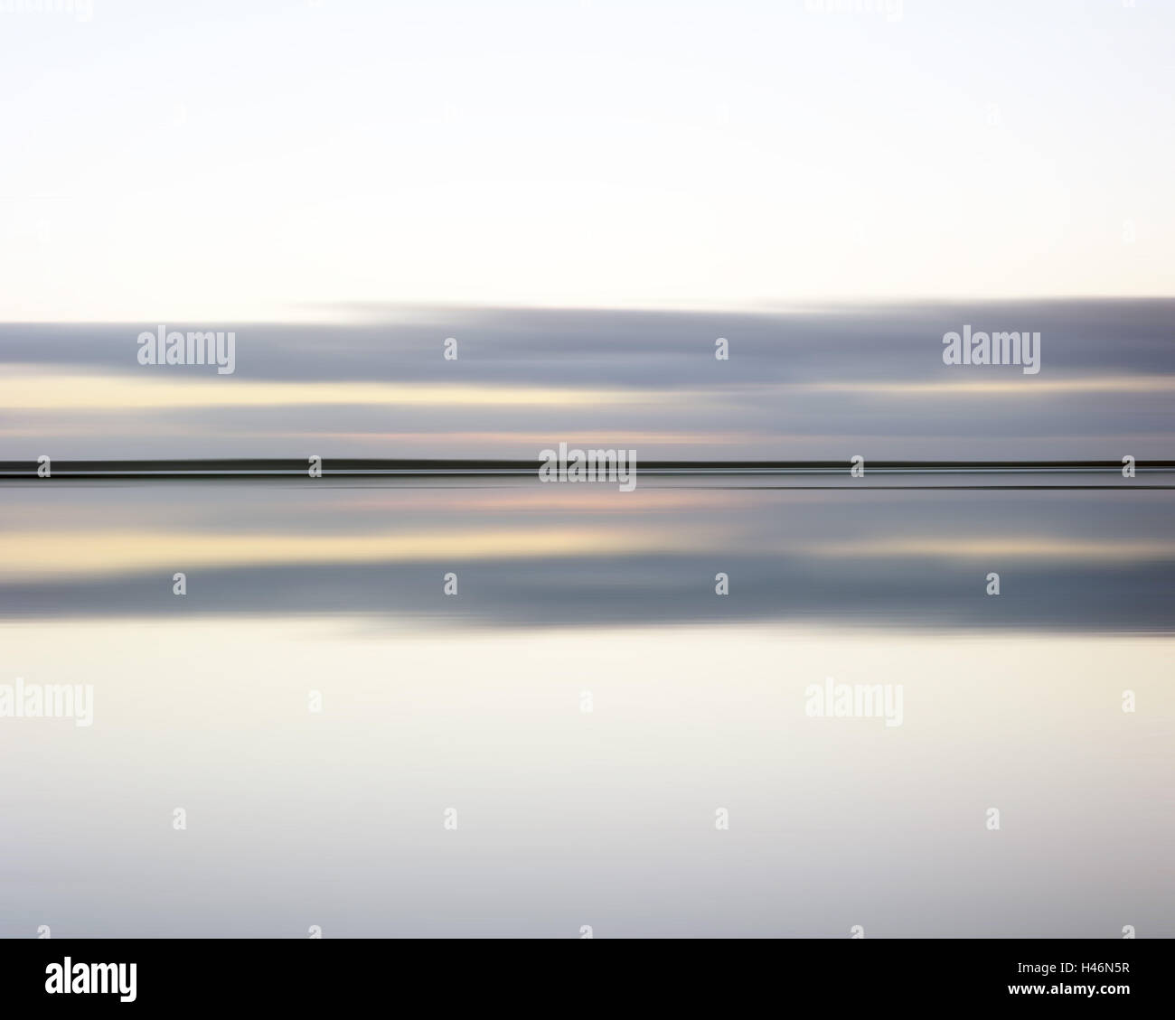 The North Sea, windless, heaven, clouds, horizon Stock Photo - Alamy
