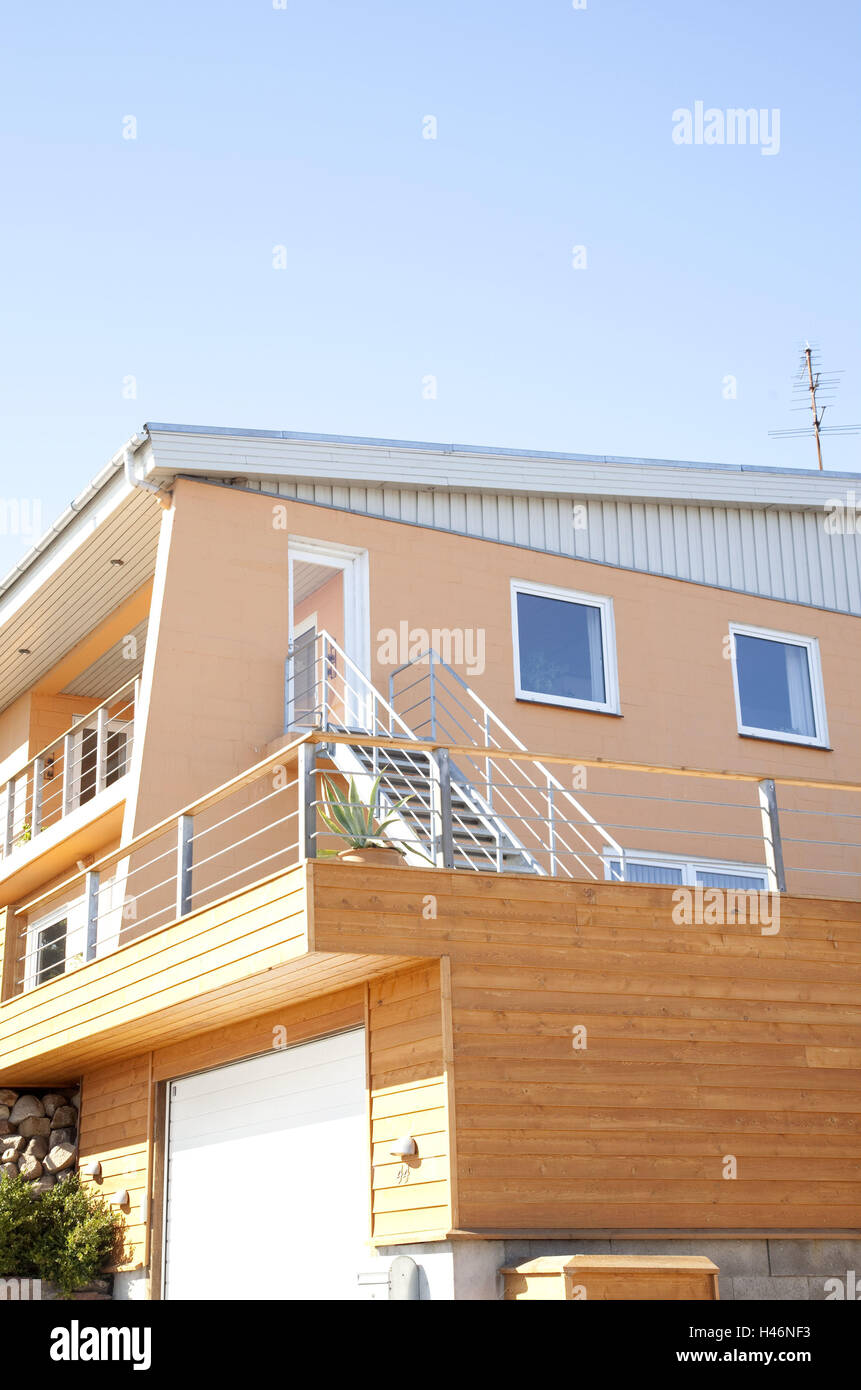 Residential house, outside, new building, house, wooden, outside ...