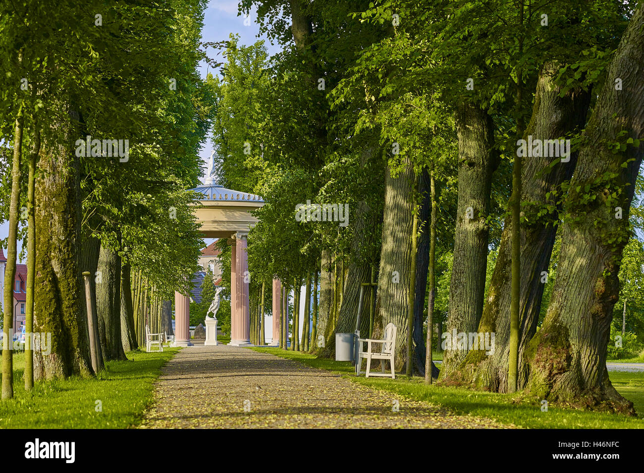 Hebe temple at palace gardens Neustrelitz, Germany Stock Photo - Alamy