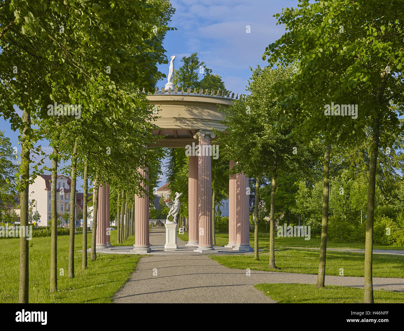 Hebe temple at palace gardens Neustrelitz, Germany Stock Photo - Alamy