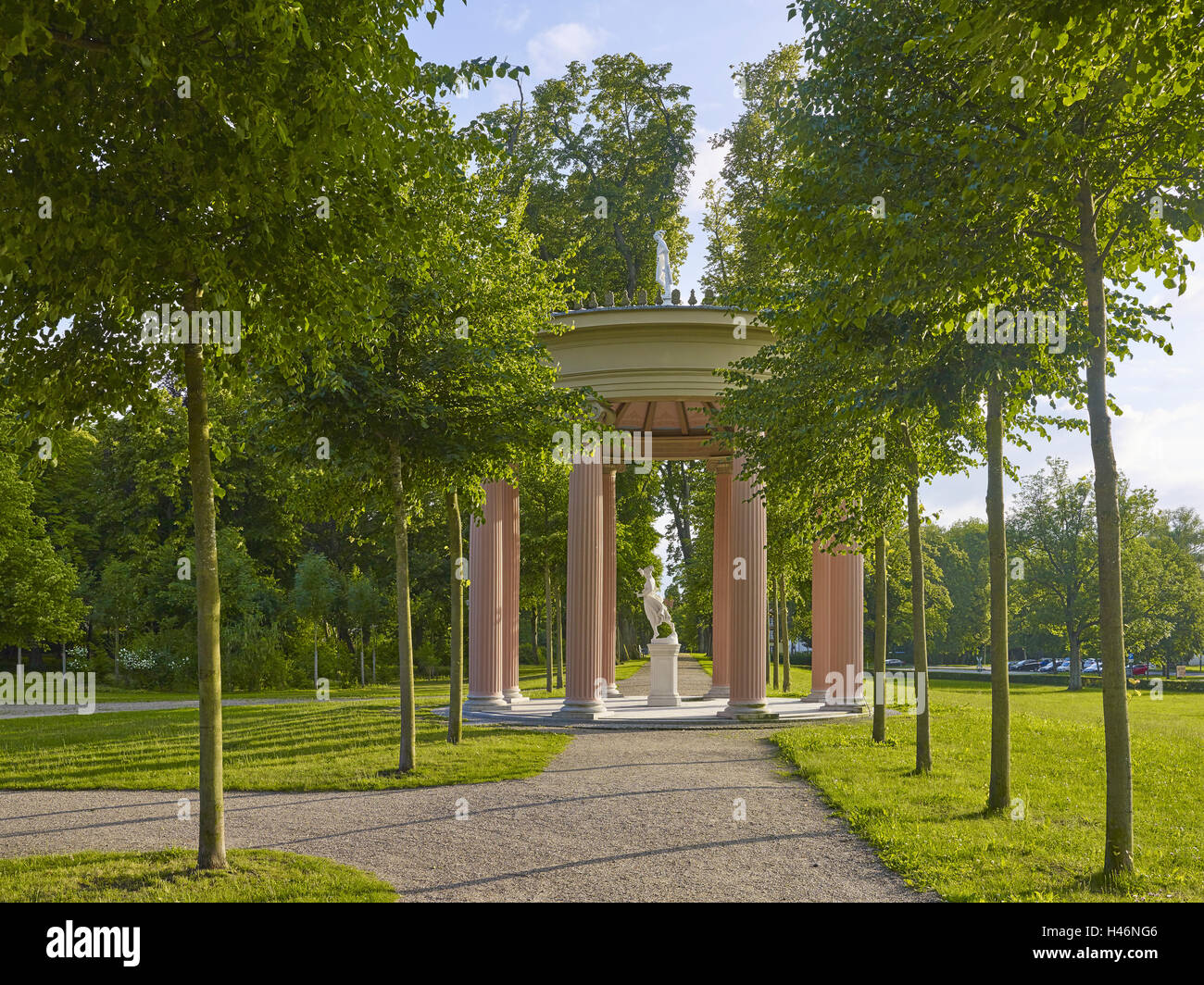 Hebe temple at palace gardens Neustrelitz, Germany Stock Photo - Alamy