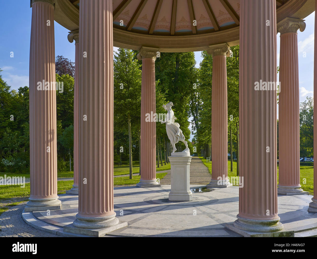Hebe temple at palace gardens Neustrelitz, Germany Stock Photo - Alamy