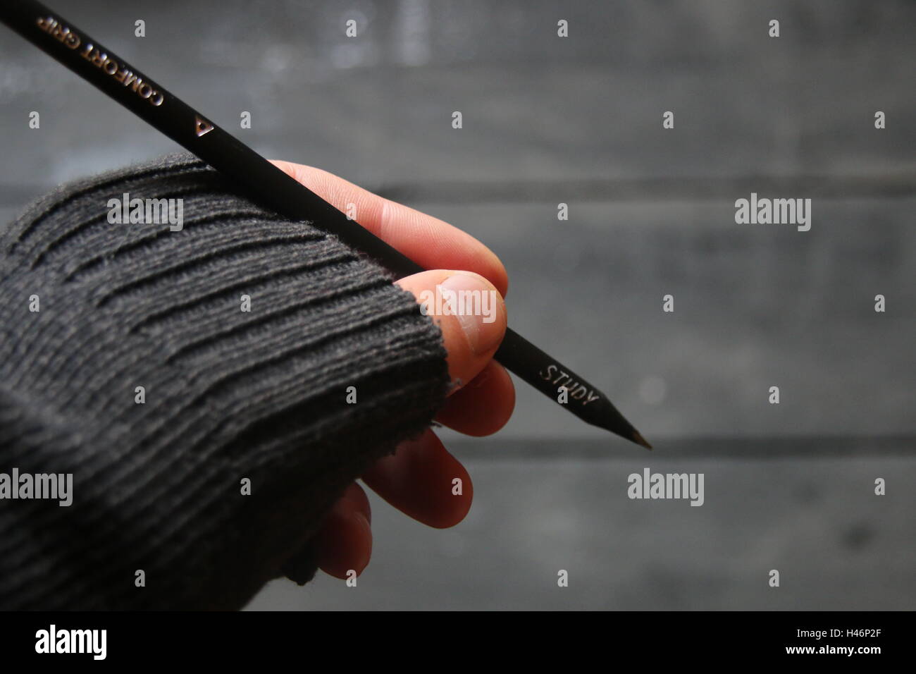 Study inscription on pencil Stock Photo - Alamy