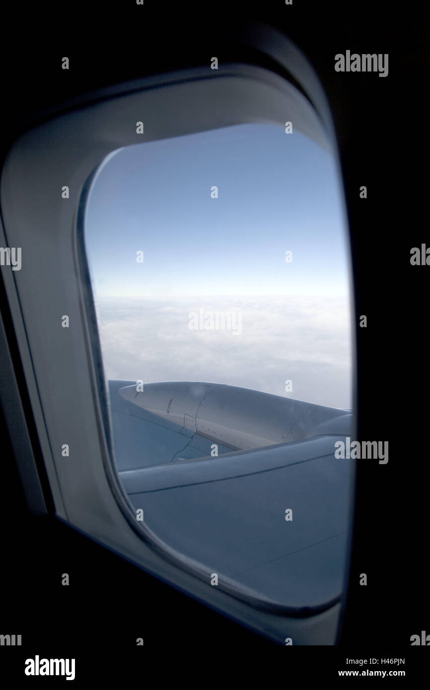 Airplane window view hi-res stock photography and images - Alamy
