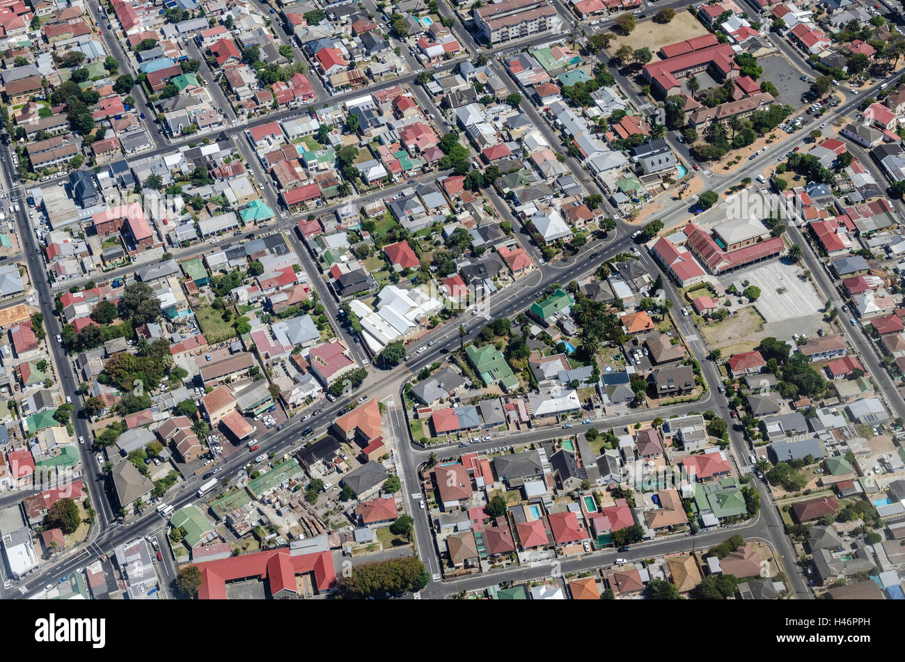 Aerial View, Cape Town, Western Cape, South Africa, Africa Stock Photo ...