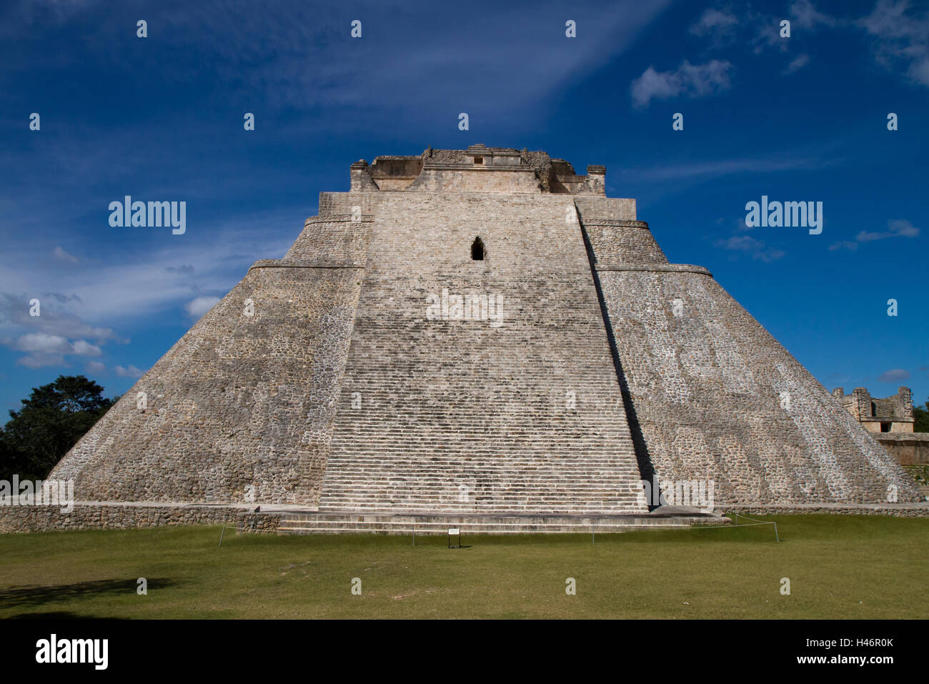 the pyramid of uxmal in yucatan in south of mexico Stock Photo - Alamy