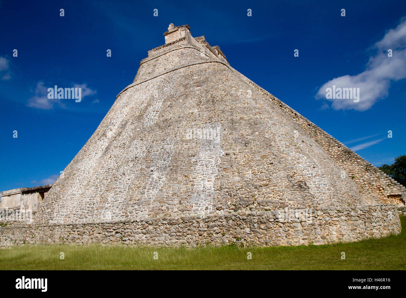 the pyramid of uxmal in yucatan in south of mexico Stock Photo - Alamy