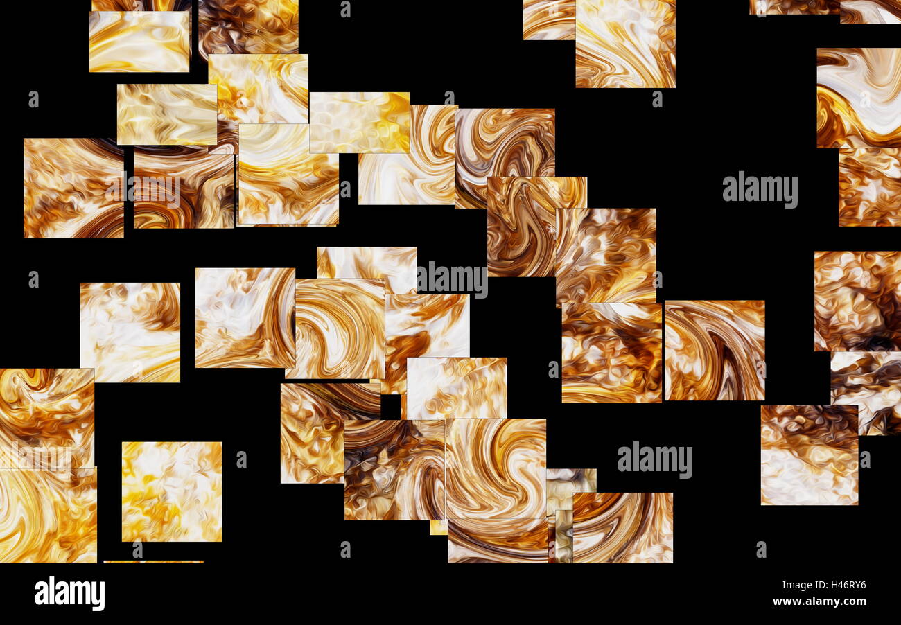 Fire flames background, mosaic structure. Computer collage. Earth ...