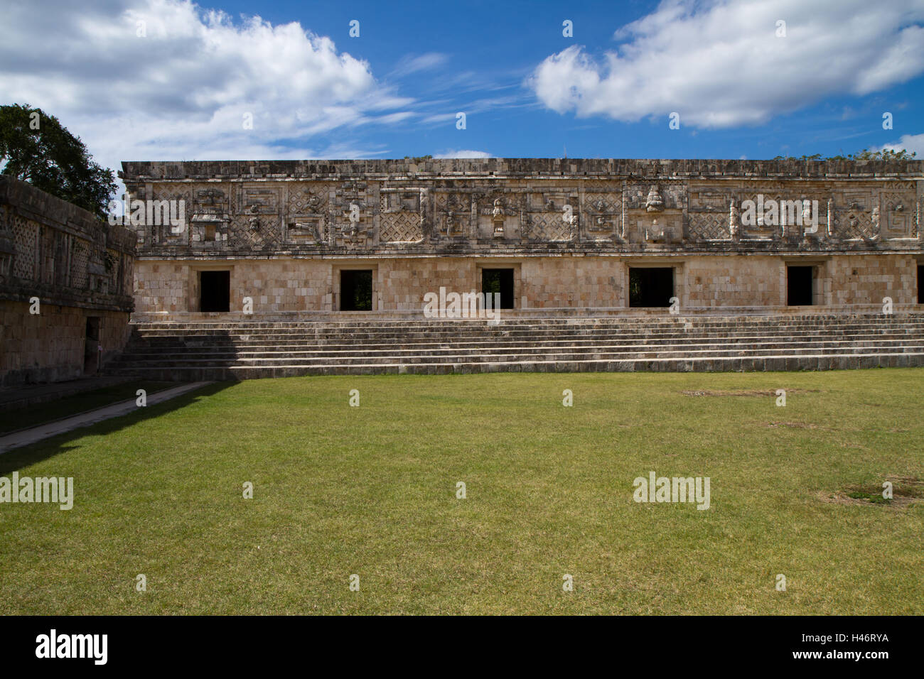 the pyramid of uxmal in yucatan in south of mexico Stock Photo - Alamy