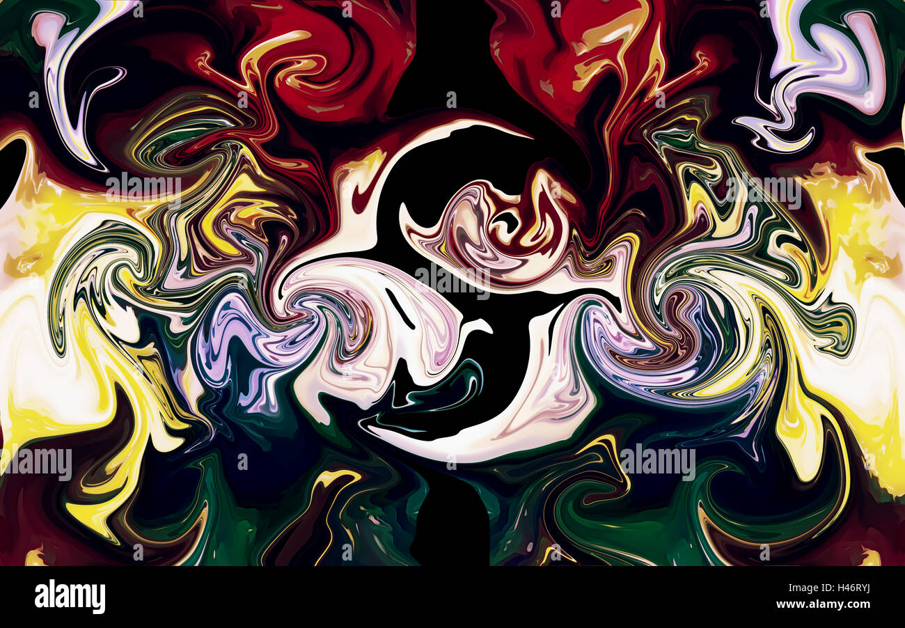 abstract background with swirling movements in elemental structure ...