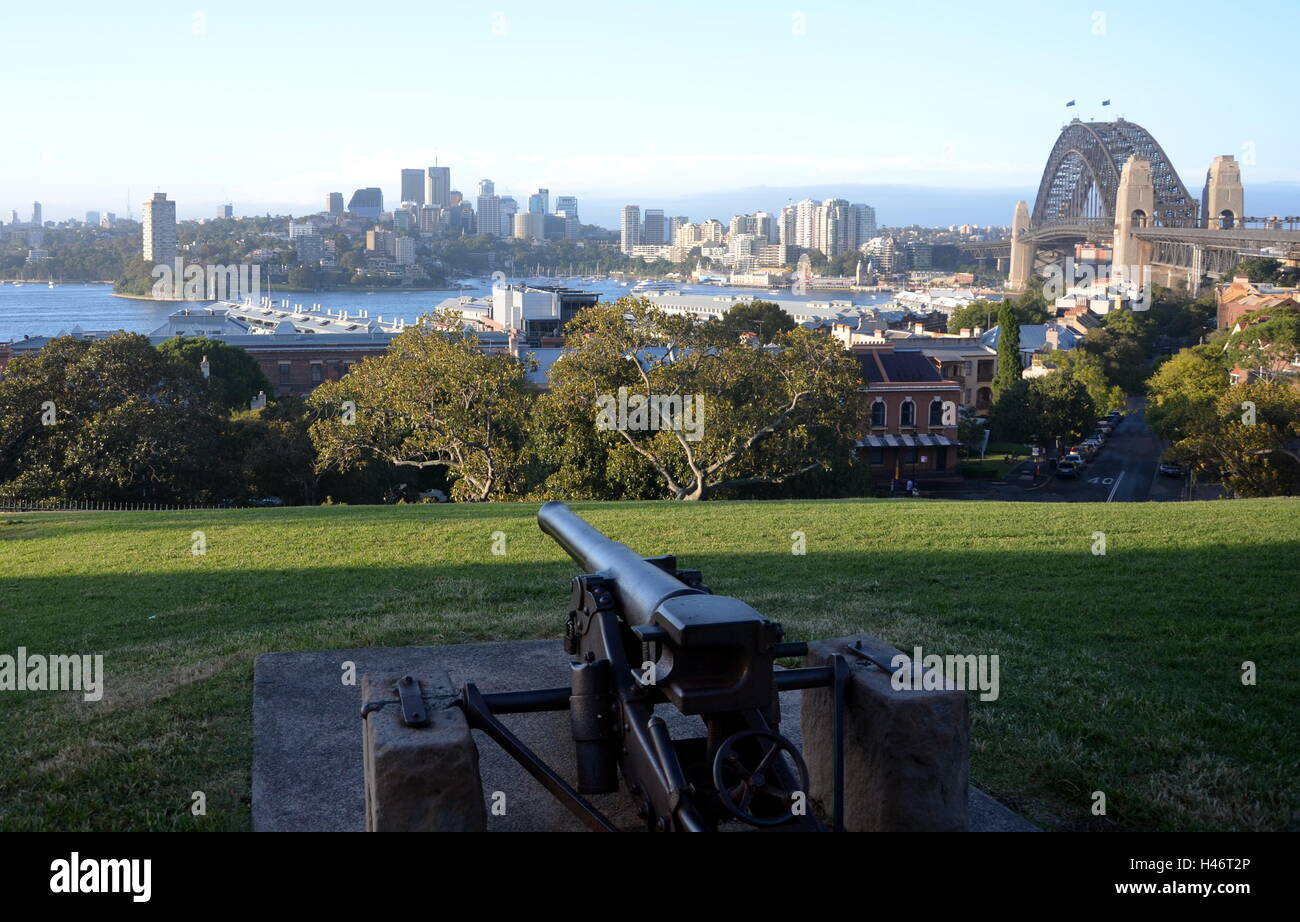 Sydney Harbour viewed from Observatory Hill (Sydney, Australia Stock ...