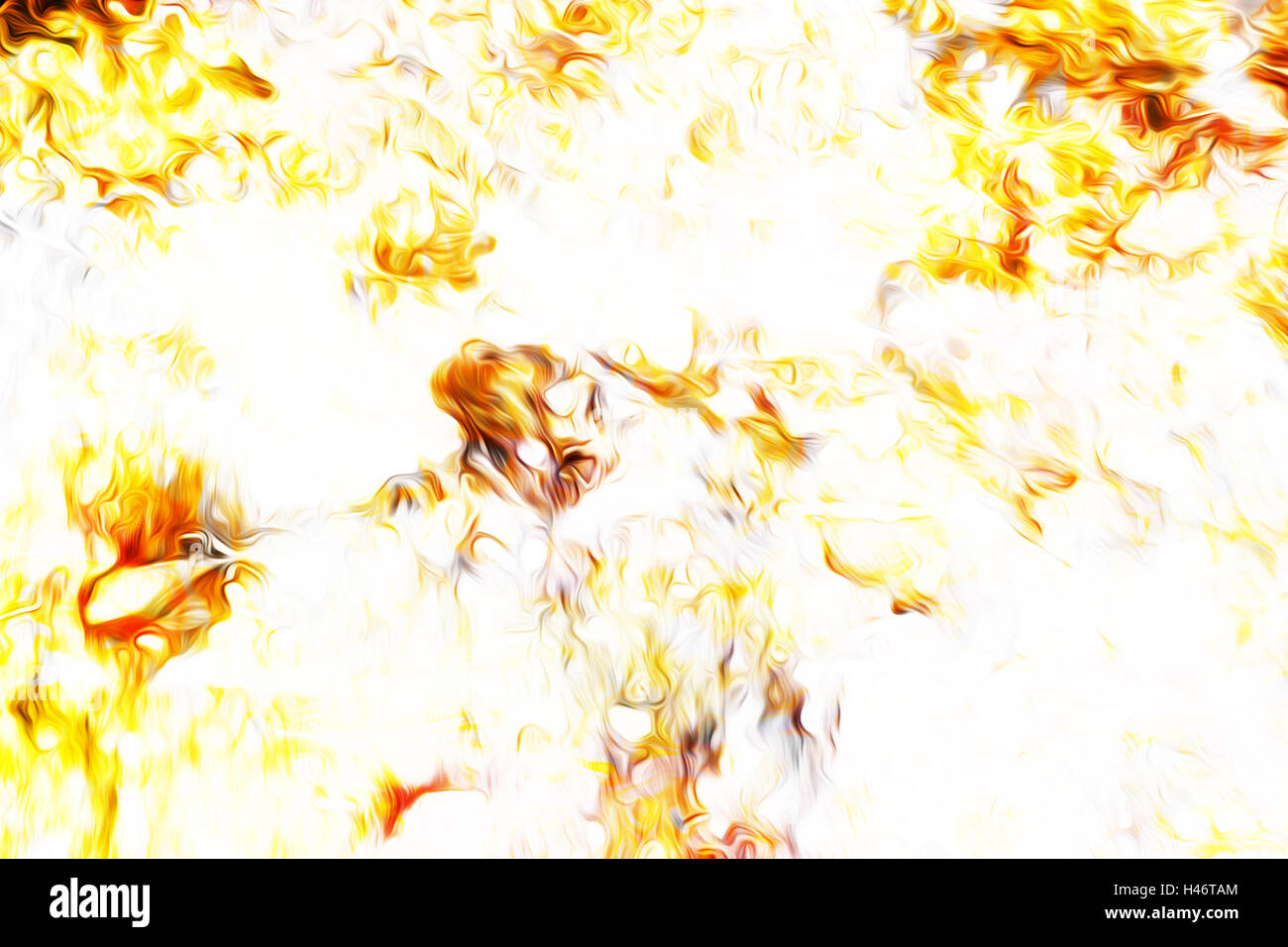 Fire flames background, LAVA structure. Computer collage. Earth Concept ...