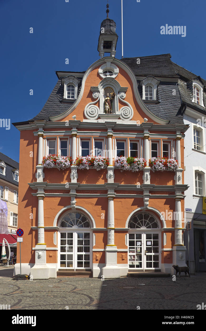 Germany, Rhineland-Palatinate, Eifel, Wittlich, city hall Stock Photo ...