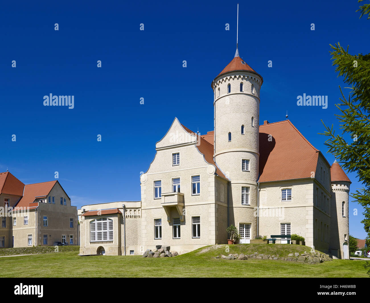Stolpe Castle, Usedom, Mecklenburg Western Pomerania, Germany Stock ...