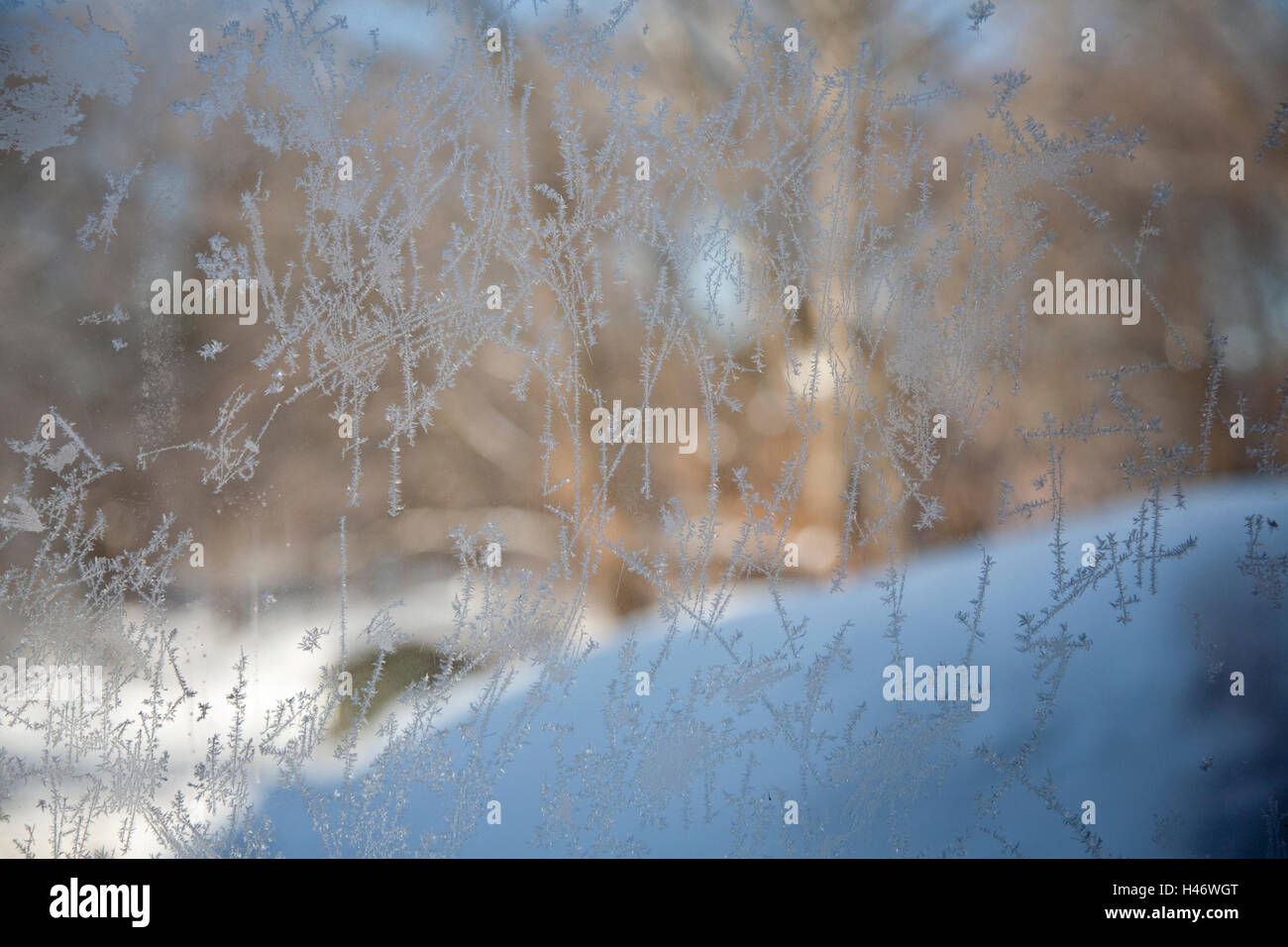 Window with Frost and Snow in Background Stock Photo - Alamy