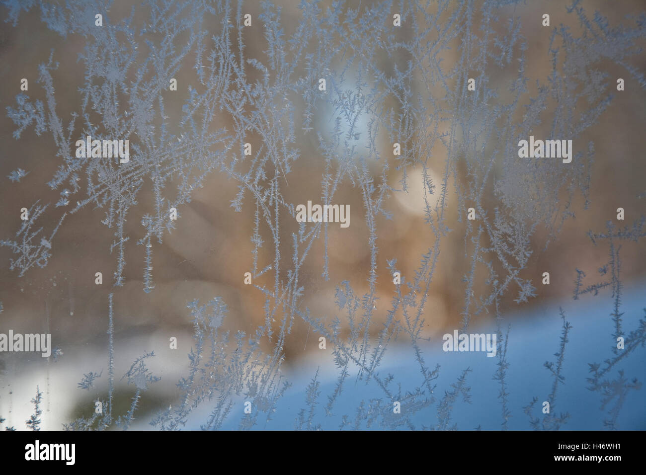 Window with Frost and Snow in Background Stock Photo - Alamy