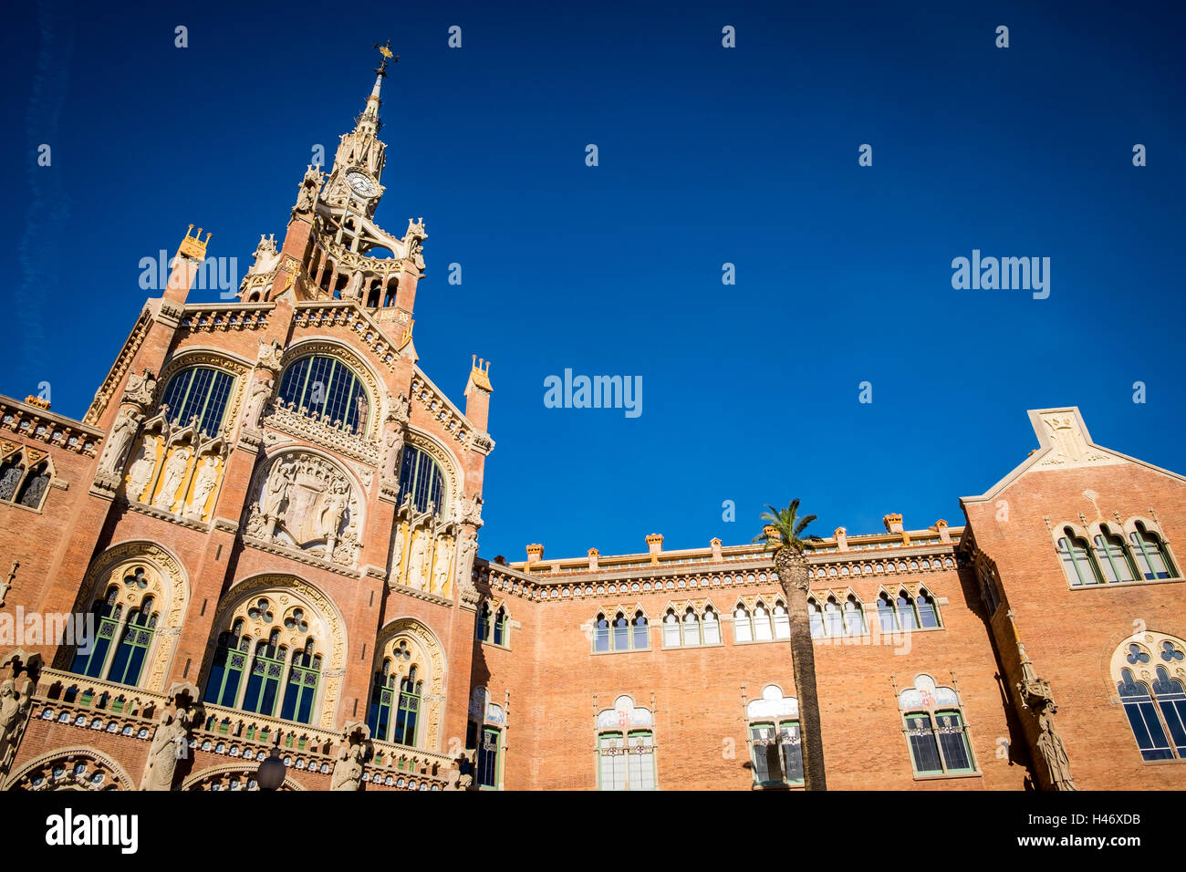 Sant Paul hospital a modernism architecture in Barcelona Catalonia ...