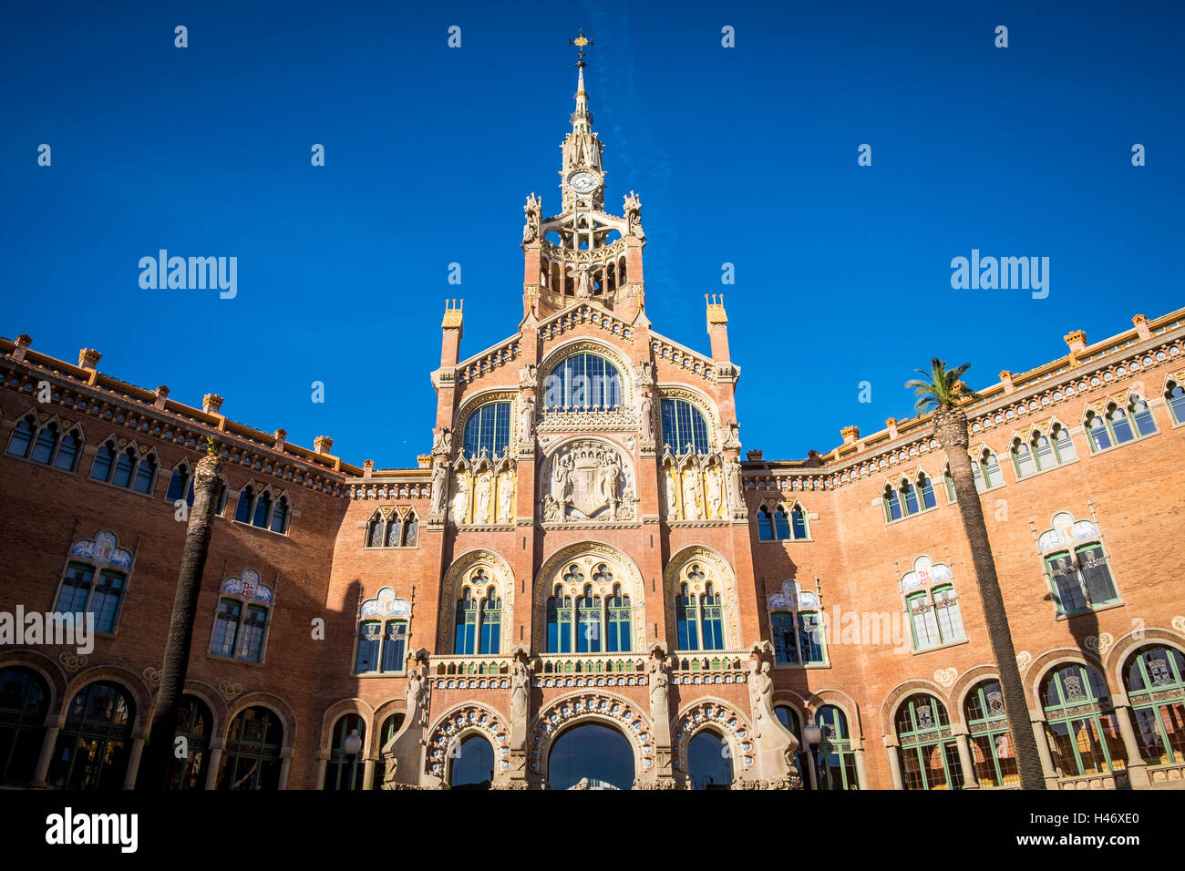 Sant Paul hospital a modernism architecture in Barcelona Catalonia ...