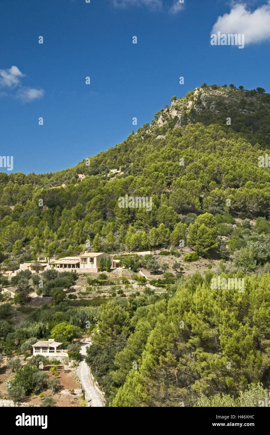 Spain, the Balearic Islands, Majorca, Serra de Tramuntana, mountainous ...