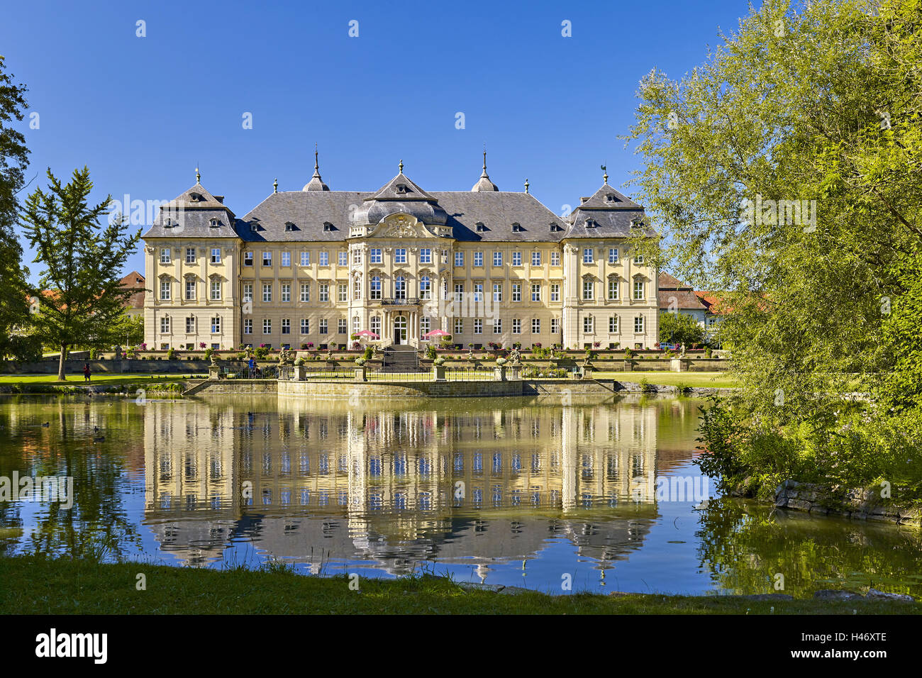 Werneck Castle near Schweinfurt, Lower Franconia, Bavaria, Germany ...