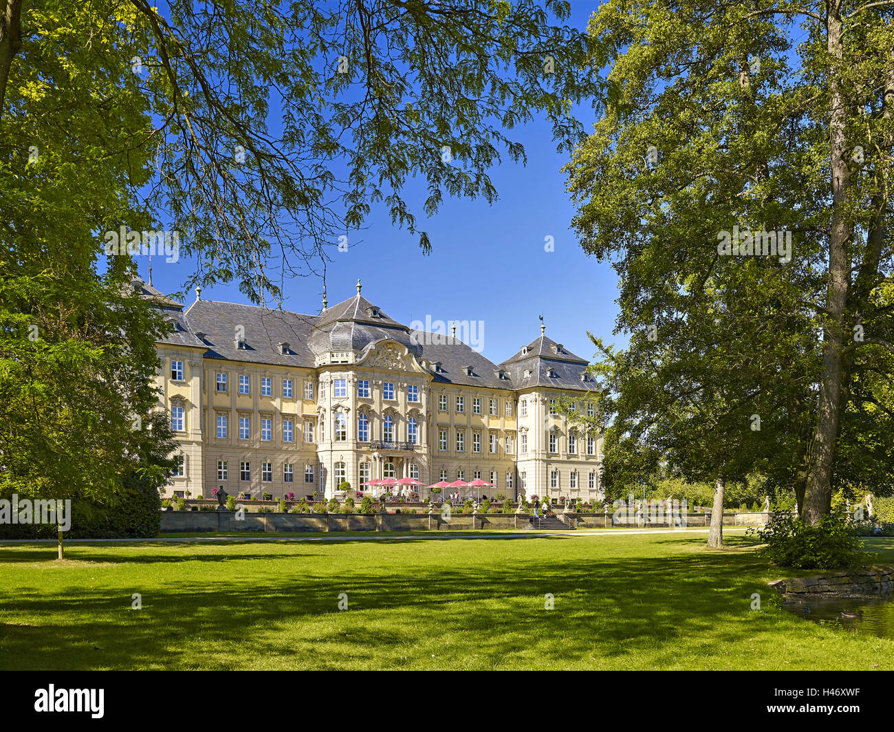 Werneck Castle near Schweinfurt, Lower Franconia, Bavaria, Germany ...