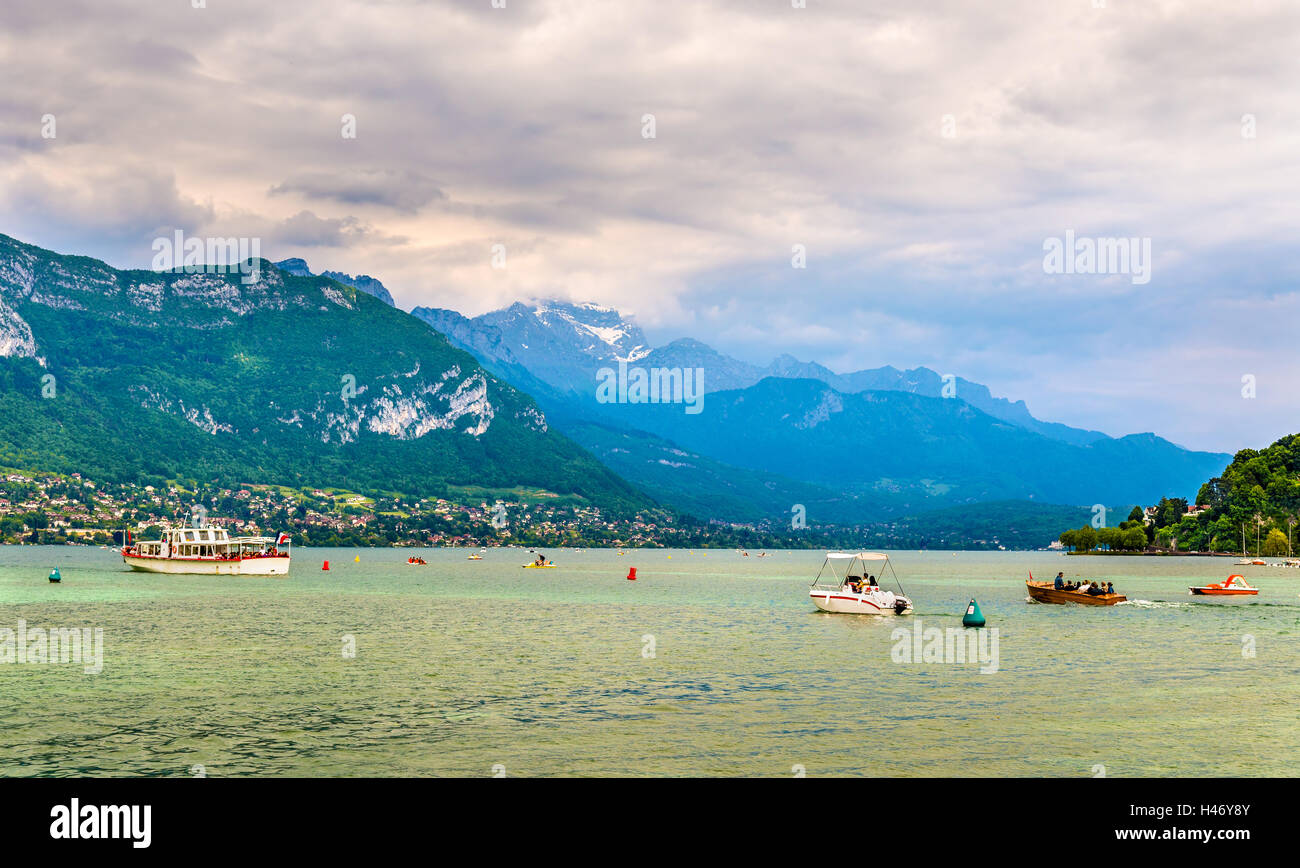 Annecy lake panorama alps hi-res stock photography and images - Alamy