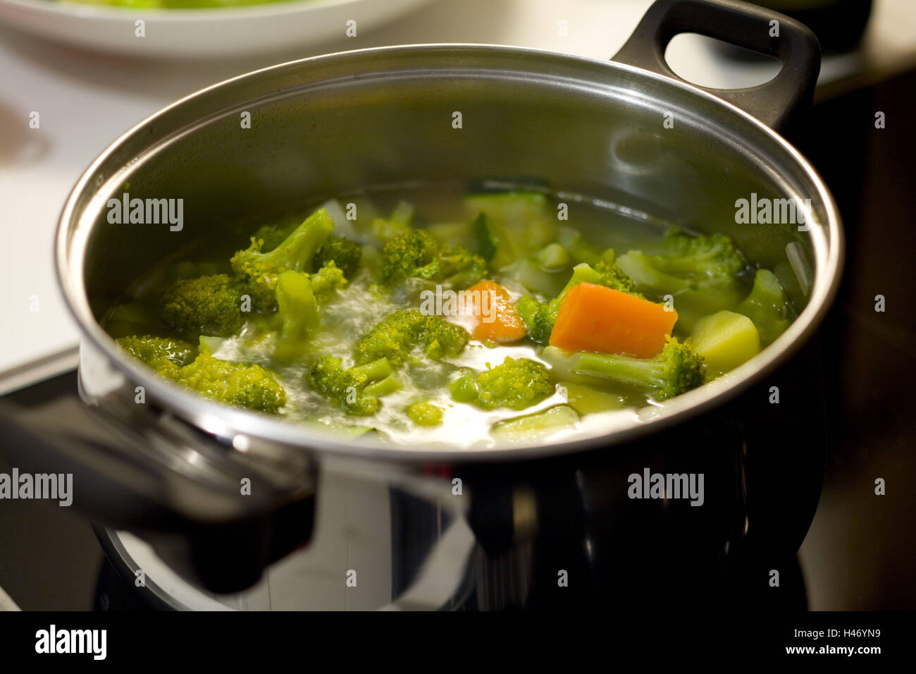 Preparation soup in pot hi-res stock photography and images - Alamy