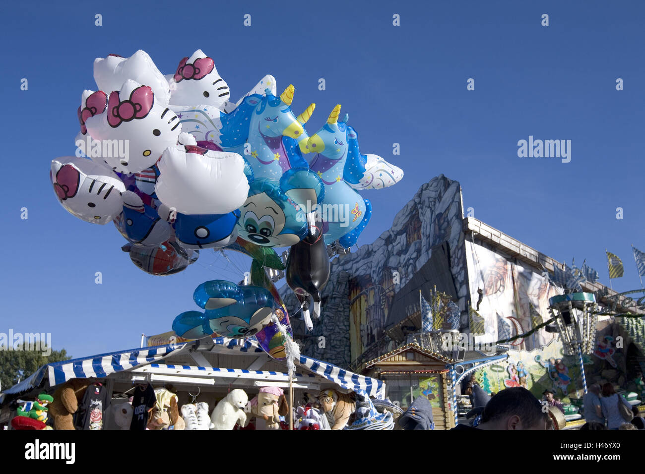 Balloons at the Oktoberfest Munich Stock Photo - Alamy